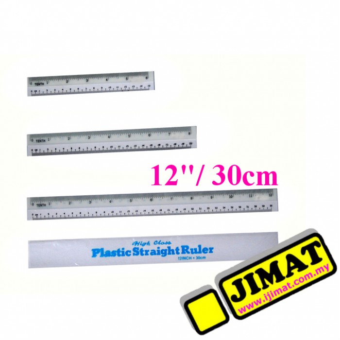 Plastic Ruler Long / Pembaris Plastik Panjang 12" / 30CM | Shopee Malaysia