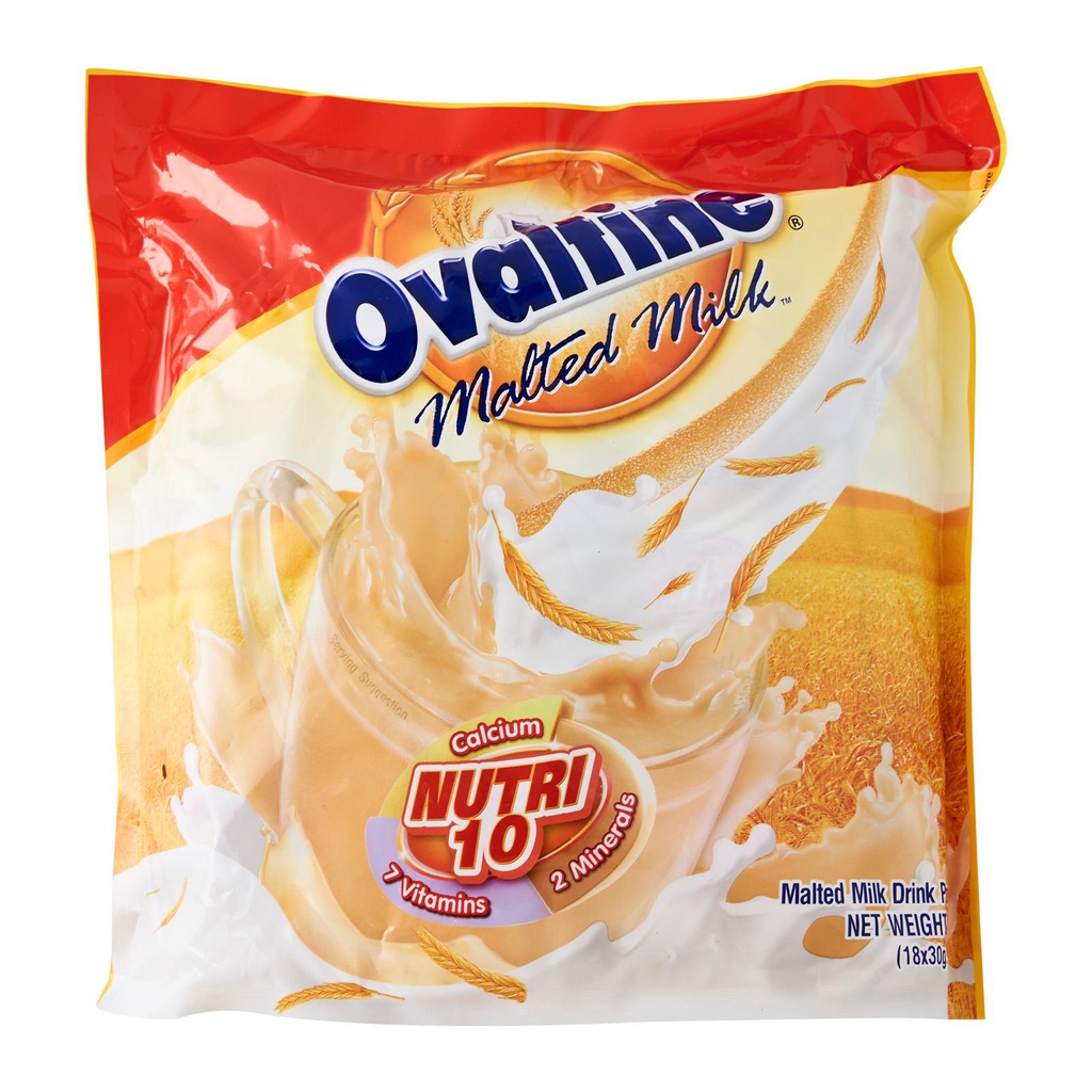 Ovaltine Drinks - Kosong Extra / Malted Milk ( 30g x 18'sachets ) | Shopee Malaysia