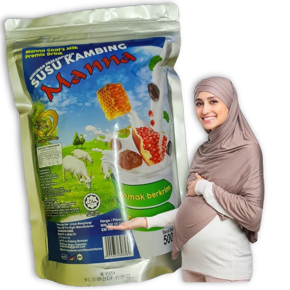 [IBU HAMIL] SUSU KAMBING KURMA MADU UNTUK IBU HAMIL 💓500g (TANPA GULA ...