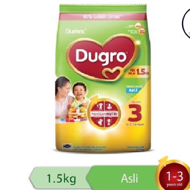 (NEW)DUGRO DUMEX STEP 3 AND 4 (1.5kg) (NEW) PLAIN | Shopee Malaysia