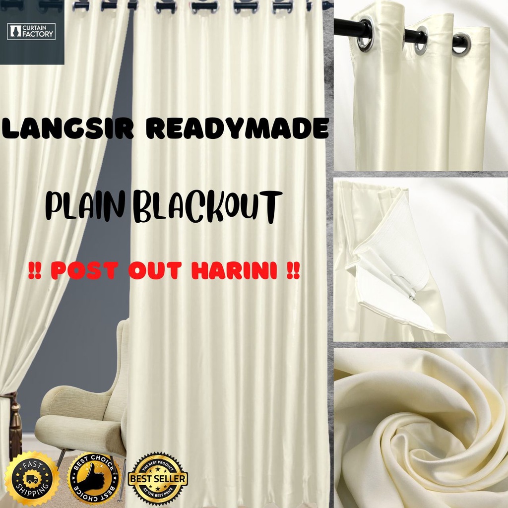 Cream - RIYANA LANGSIR READYMADE UNTUK TINGKAP, PINTU BILIK DAN SLIDING ...