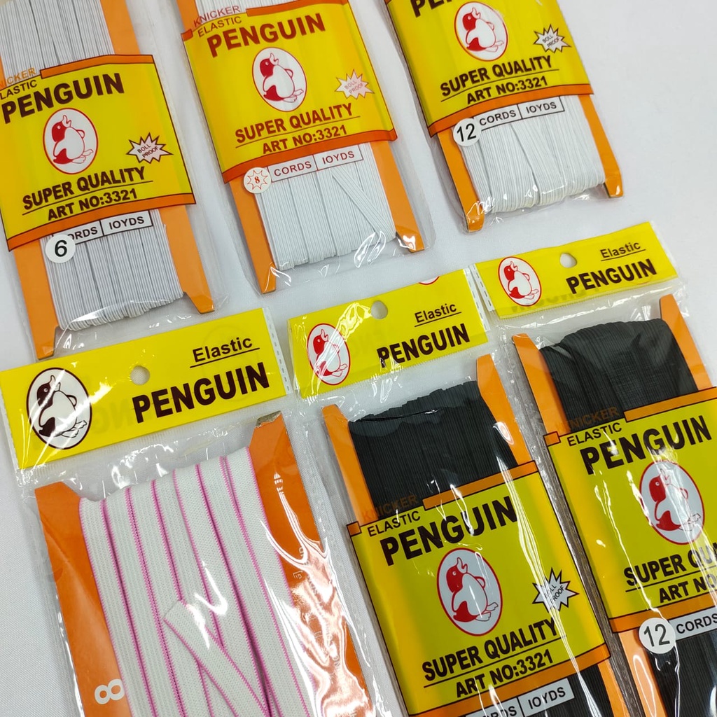 9 METER +-/ PACK | PENGUIN SUPER QUALITY KNICKER ELASTIC/ SERBAGUNA ...