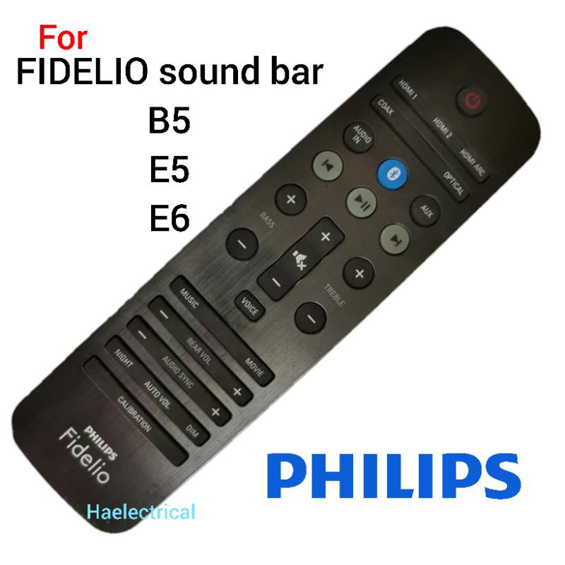 philips sound bar remote Fidelio B5 E5 E6 | Shopee Malaysia