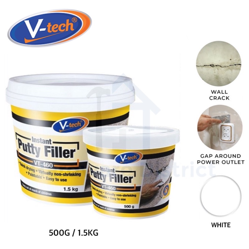 V-TECH VT-460 Instant Putty Filler 500g / 1.5kg | Shopee Malaysia