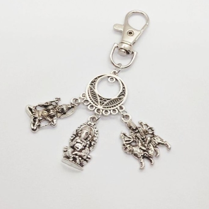 Lord Shiva , Lord Ganesha & goddess Durga keychain (limited edition ...