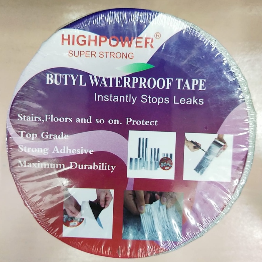 50mmx5m BUTYL Anti Leakage WATERPROOF TAPE SUPER STRONG Gam Bumbung Gam ...