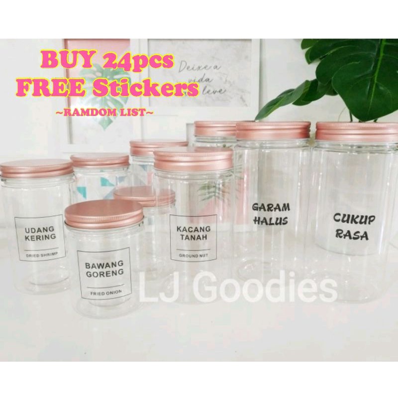 Balang Kuih (250, 350, 500, 600, 850ml) Bekas Rempah Kedap Udara ...