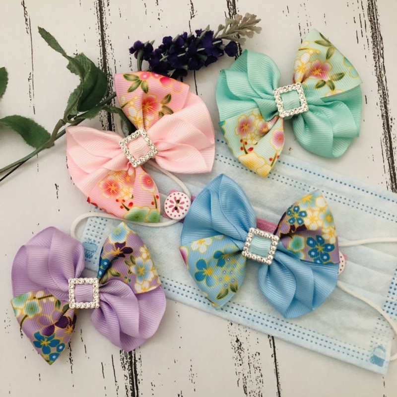 Mask extensions / Mask Extender/ Handmade Sakura Bow Connector Mask/Ear ...