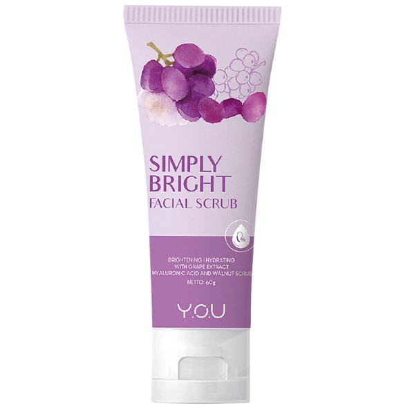 Y.o.u Simply Bright Facial Scrub 60gr | Shopee Malaysia