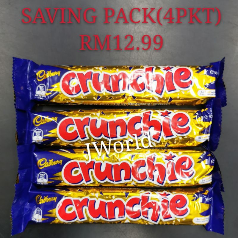 [IMPORTED] CADBURY CRUNCHIE WITH GOLDEN HONEYCOMBED (4BARS X 50G) HALAL ...