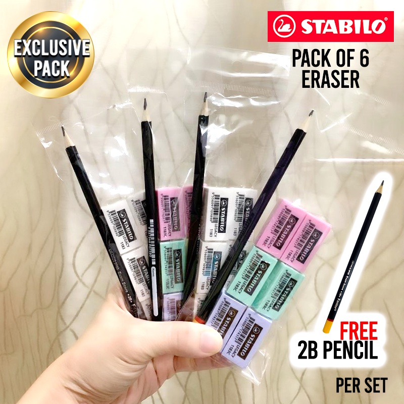 Stabilo Value Pack Blister Transparent Case Complete Exam Set 2B Pencil ...