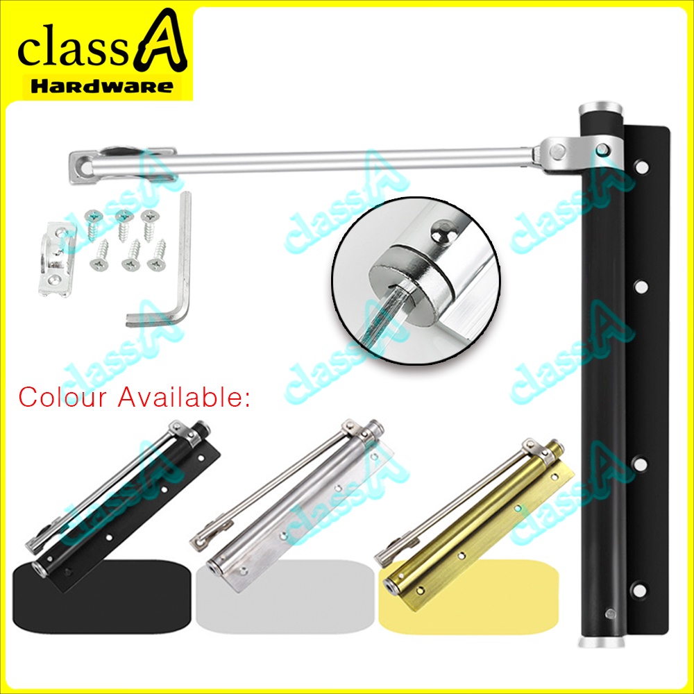 ClassAHW Stainless Steel Door Closer Adjustable Auto Closing Spring ...