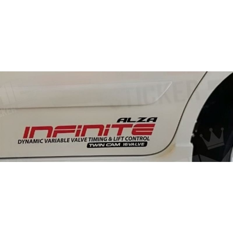 PERODUA ALZA INFINITE STICKER KERETA TEPI PINTU~2 WARNA | Shopee Malaysia