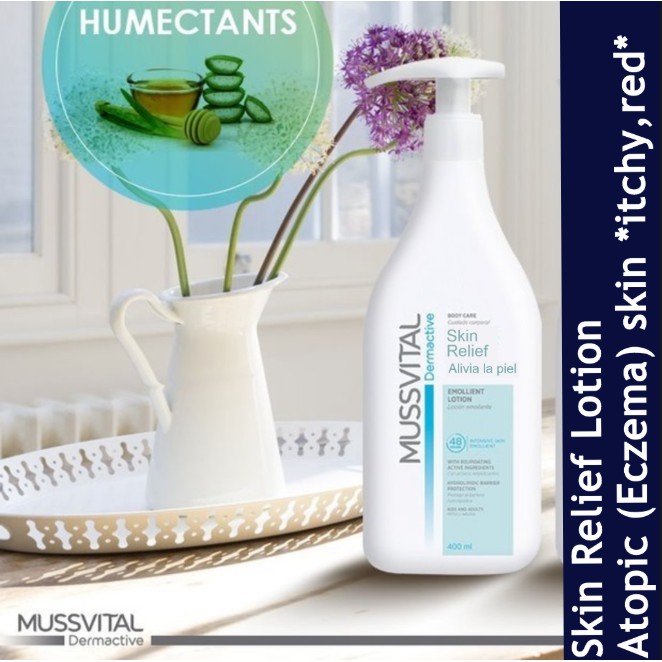 MUSSVITAL Skin Relief (Dermactive Emollient) Lotion 250ml for eczema ...