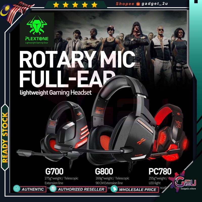 Original Plextone G800,G700 Gaming Headset Stereo Gamer Headphone 3.5mm ...