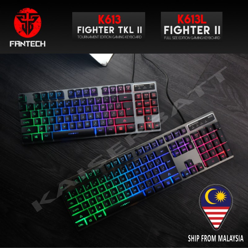 Fantech K613 87-Keys K613L 104-Keys Professional USB Game Backlit ...