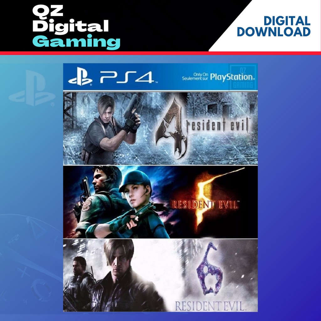 PS4 / PS5 Resident Evil Triple Pack 456 Digital Download RE Triple Pack ...