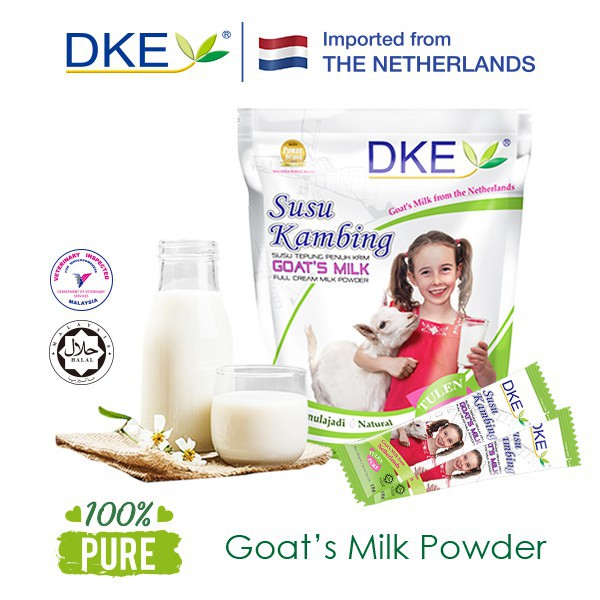 DKE Goat's Milk Full Cream Milk Powder 15s x 18g | Shopee Malaysia