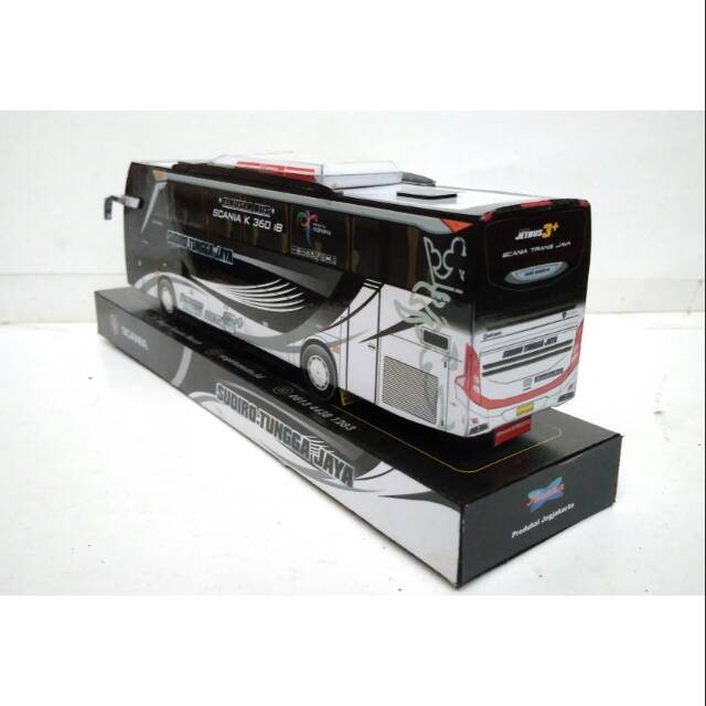 Miniature BIS PAPERCRAFT BUS SUDIRO TUNGGA JATA RUDHOUR SCANIA STJ ...