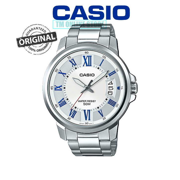 Mtp E130d 7a Casio Men Analog Steel Watch Mtp E130d 7av Shopee Malaysia