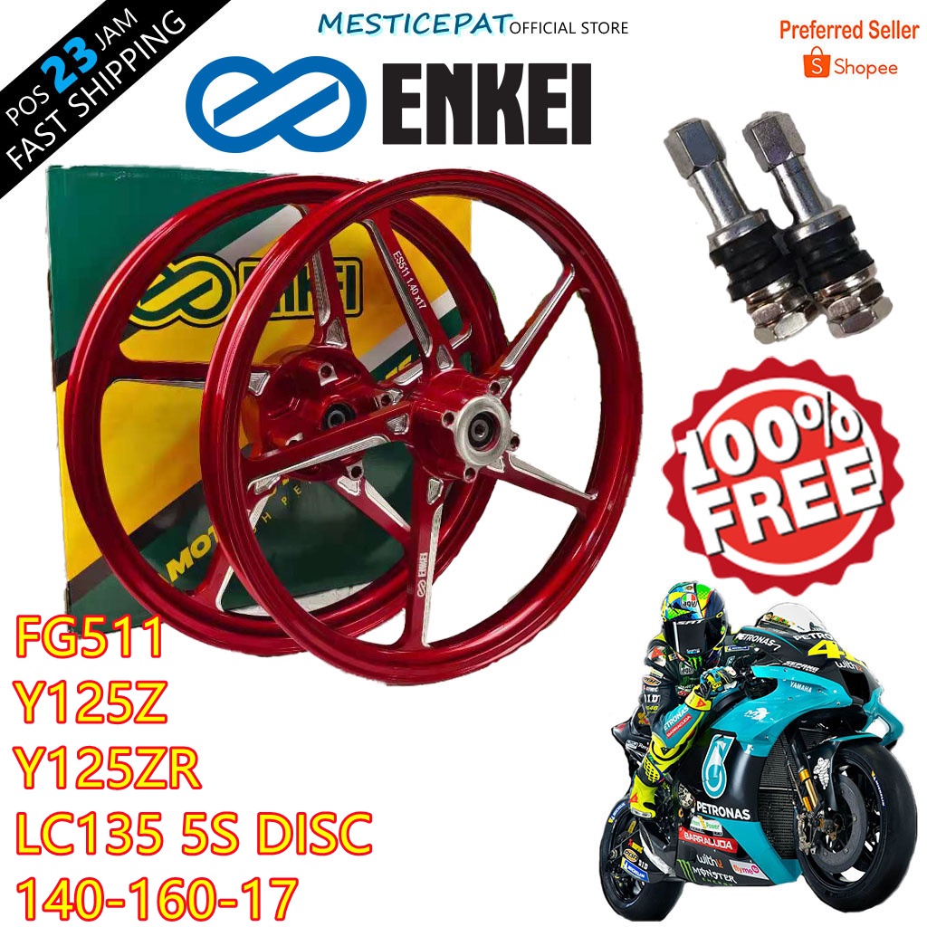 Y125 Y125Z Y125ZR LC135-5S LC135 5S BELAKANG DISC ENKEI FG511 ENKEI FG ...