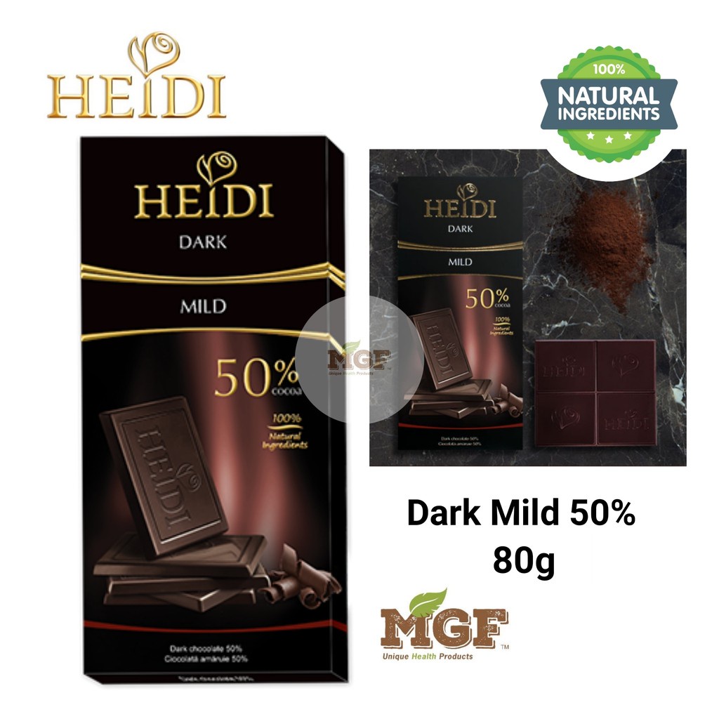 HEIDI Dark Mild Chocolate (80g) | Shopee Malaysia