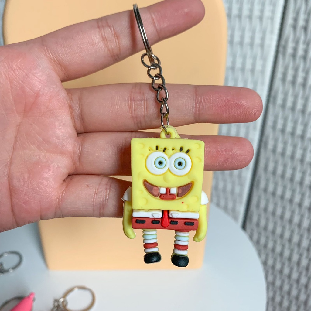 Spongebob keychain patrick keychain mr crab squidward Key Chain Cute ...