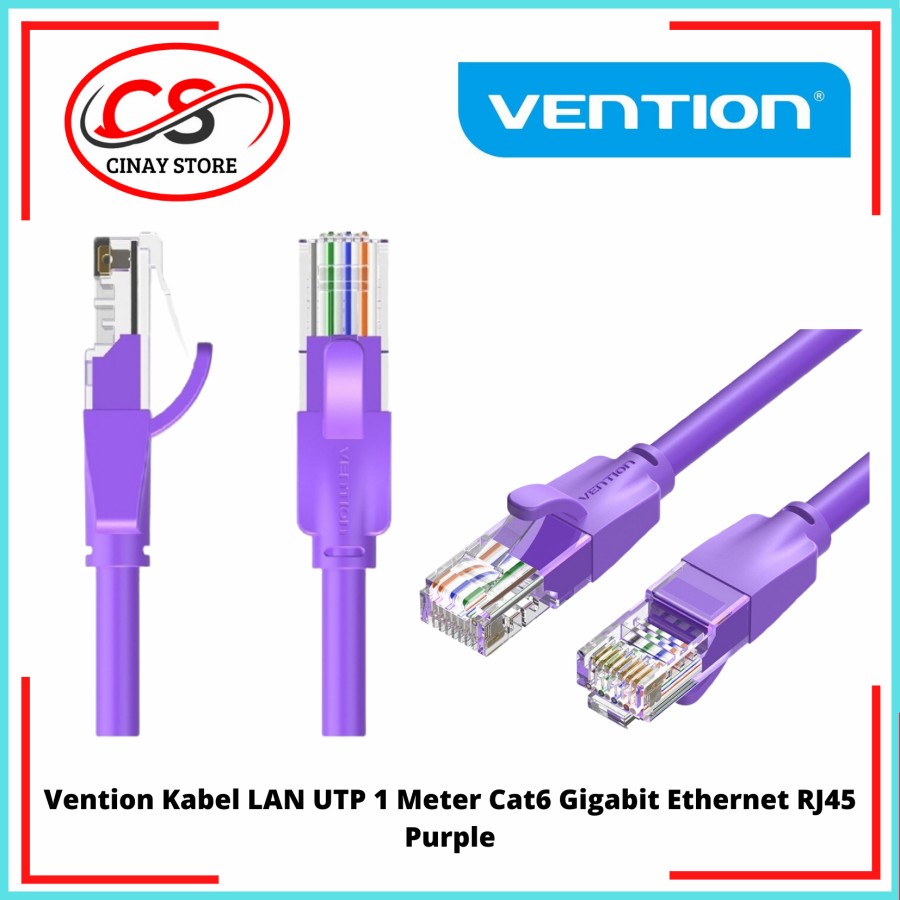 UNGU Vention RJ45 Gigabit Ethernet Cat6 LAN Cable - Vention 1 Meter UTP ...