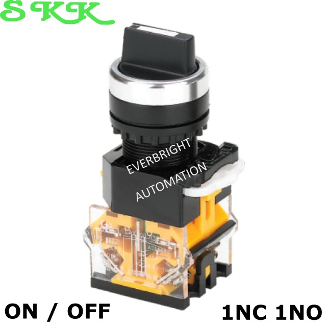 22mm LA38 2 Position On/Off 3 Position On/Off/On Round Selector Switch Button (1NO 1NC or 2NO ...