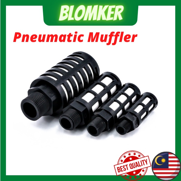 Air Silencer Plastic Exhaust Muffler Pneumatic 1/8 1/4 3/8 1/2 Male ...