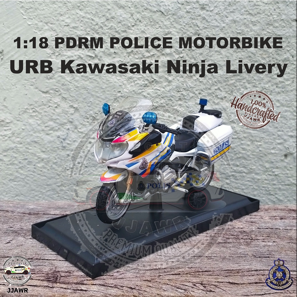 MOTO POLIS: 1:18 Kawasaki Ninja Livery URB PDRM Polis Diraja Malaysia ...