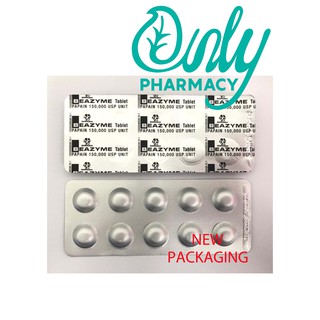ONE FULL BOX BEAZYME PAPAIN TABLET 10S X 50 STRIPS | Shopee Malaysia