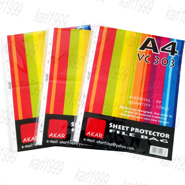 Pelindung Kertas A4 (10 helai/pk) – 0.04mm, Muat 2 Muka Surat | A4 ...