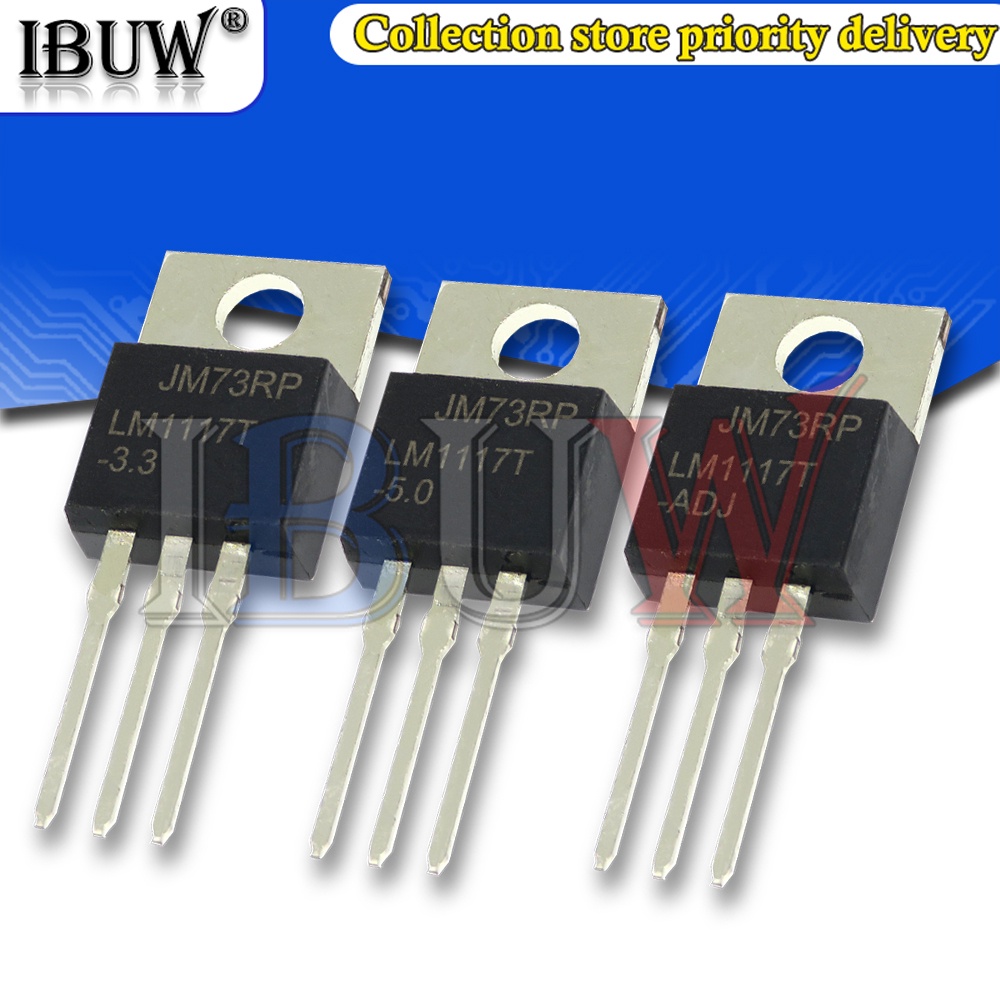 10PCS LM1117T-3.3 LM1117T-5.0 LM1117T-ADJ TO-220 TO220 LM1117 Crystal Tube | Shopee Malaysia