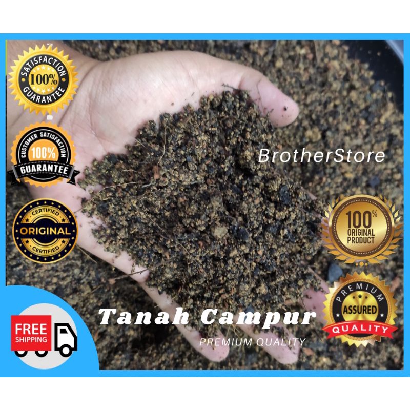 (3 KG) TANAH CAMPURAN TANAMAN ( TOPSOIL/TANAH SAWIT/ COCOPEAT@PADI ...