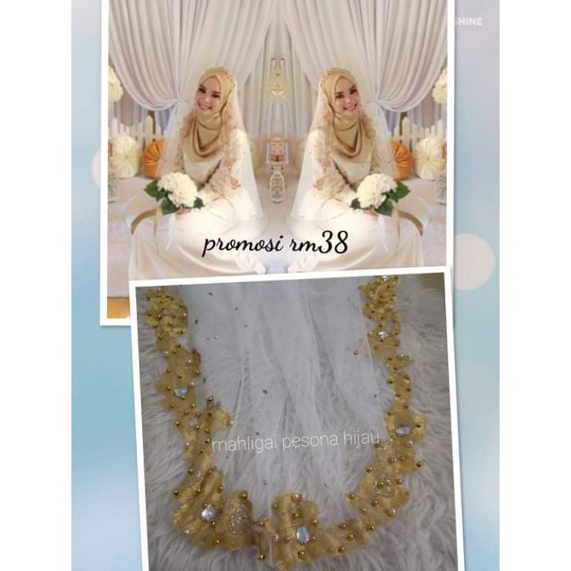 veil pengantin murah,veil nikah,veil Malaysia,veil bajet,veil simple ...
