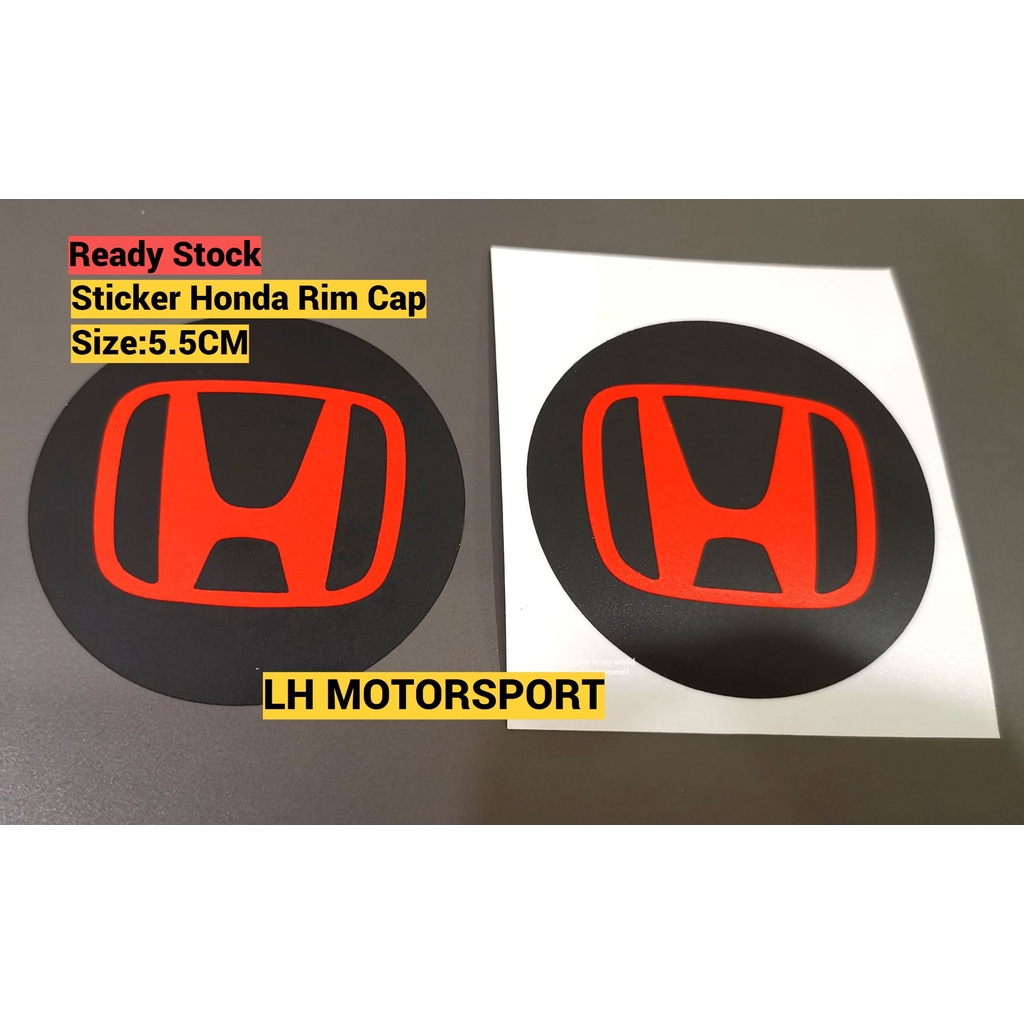 Honda Rim Cap Sticker 55MM 1SET(4PC) HONDA City Civic Jazz Accord Hrv ...
