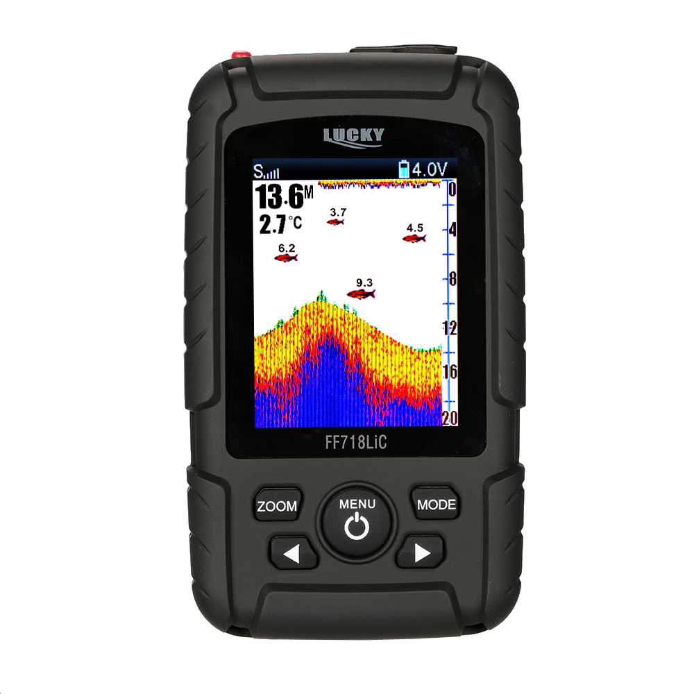 LUCKY Wireless Portable Fish Finder 45M/145 Feet Depth Waterproof Sonar ...