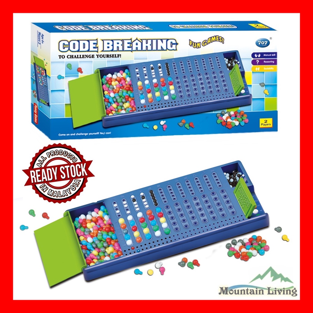(READY STOCK) Code Breaking Board Game Mastermind Puzzle Logically ...
