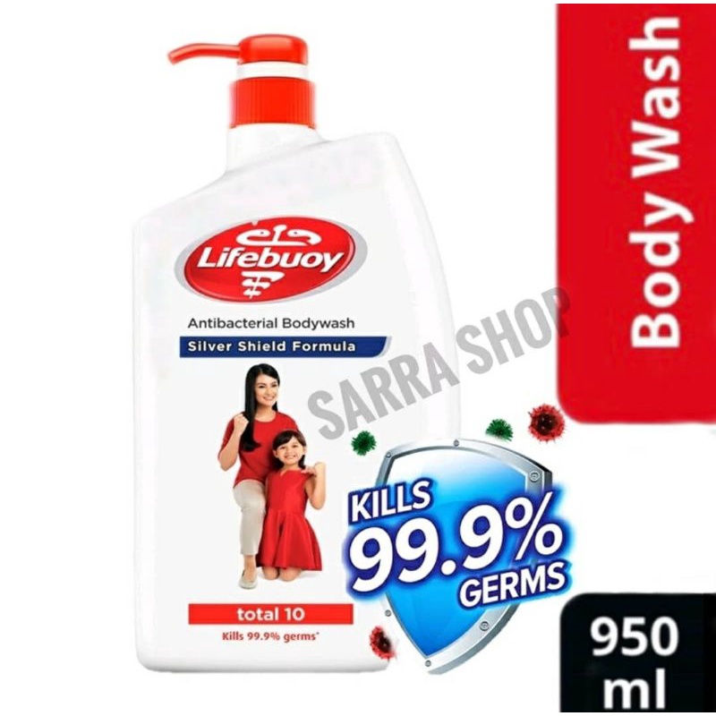 🔥SALE🔥 LIFEBUOY BODY WASH GERM PROTECTION TOTAL 10 / SABUN MANDIAN 950 ...