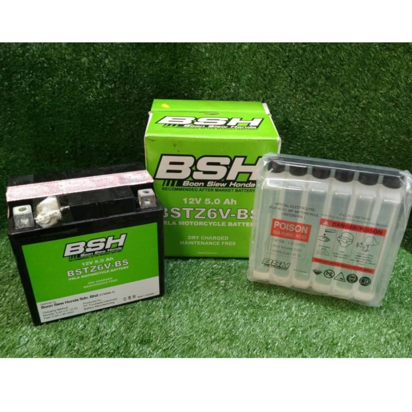 BSH BATTERY BSTZ6V-BS 100% ORIGINAL FOR ( PCX / RS150 / BEAT / VARIO ...