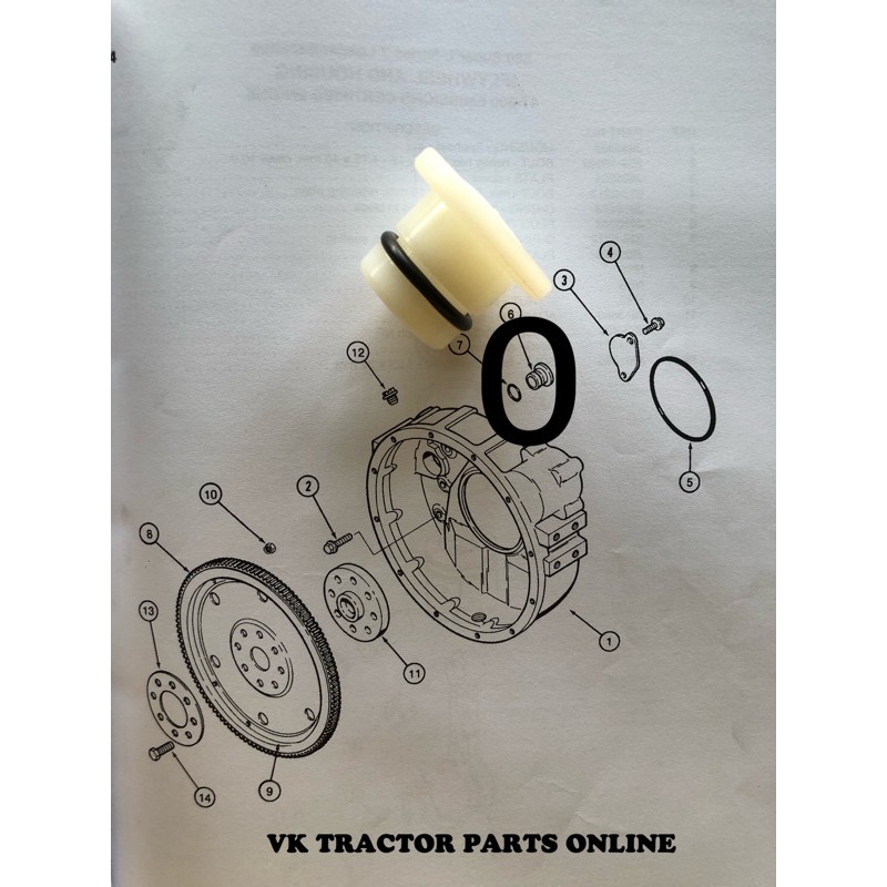 BACKHOE CASE 580K/L/M FLYWHEEL HOUSING PLUG WITH ORING J910248 | Shopee ...