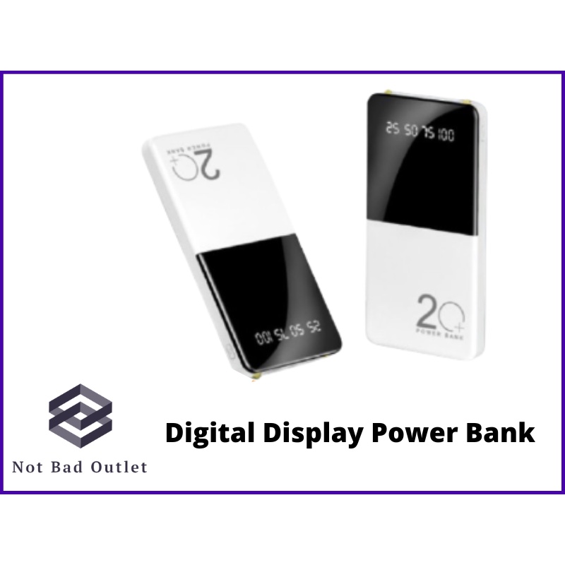 Digital Display Power Bank Ready Stock 10000mAh Portable USB Power Bank ...
