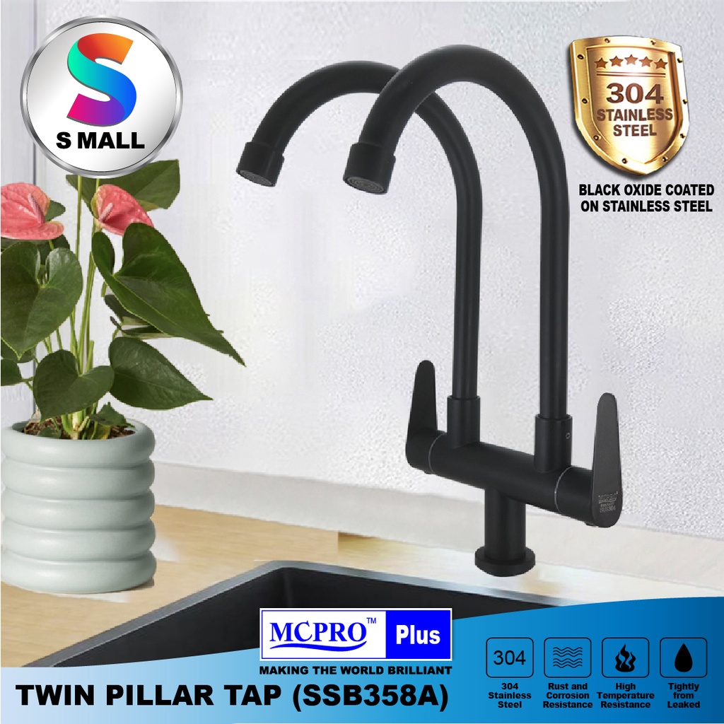 MCPRO PLUS SUS304 Black Oxide Coated On Stainless Steel Kitchen Faucet ...