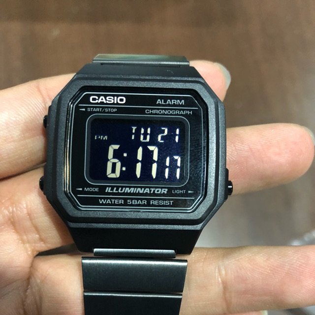 Casio Stainless Steel Full Black B650WB-1B | Shopee Malaysia