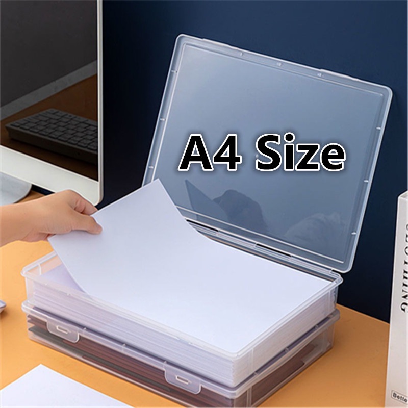 A4 Paper Storage Box Buckle Design Tear-resistant Waterproof File Paper ...