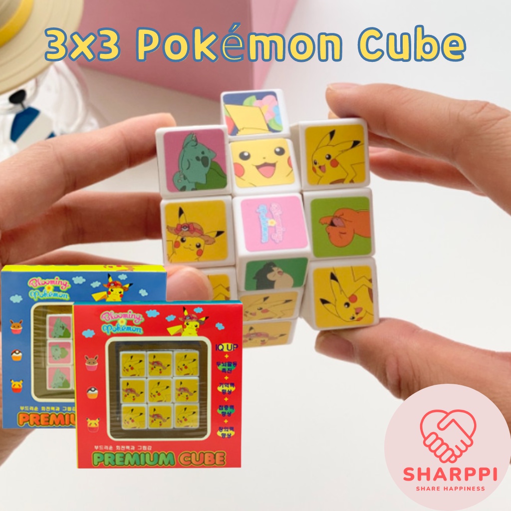 Pokémon Characters 3x3 Cube 3x3x3 Rubik’s Cube Puzzle Toys | Shopee ...