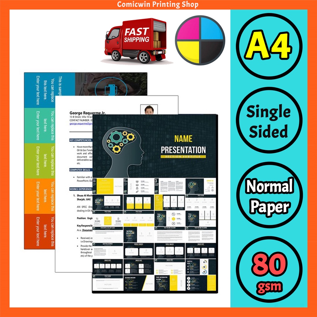 [INSTANT] A4 Printing A4 Copy Printing Service (Full Colour, 80gsm ...
