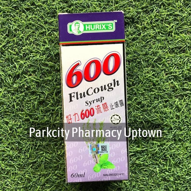 Hurix's 600 FluCough Syrup 60ml 6040 | Shopee Malaysia