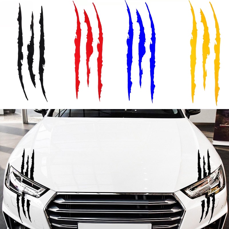 reflective car stickers monster claw marks stripes stripes auto ...